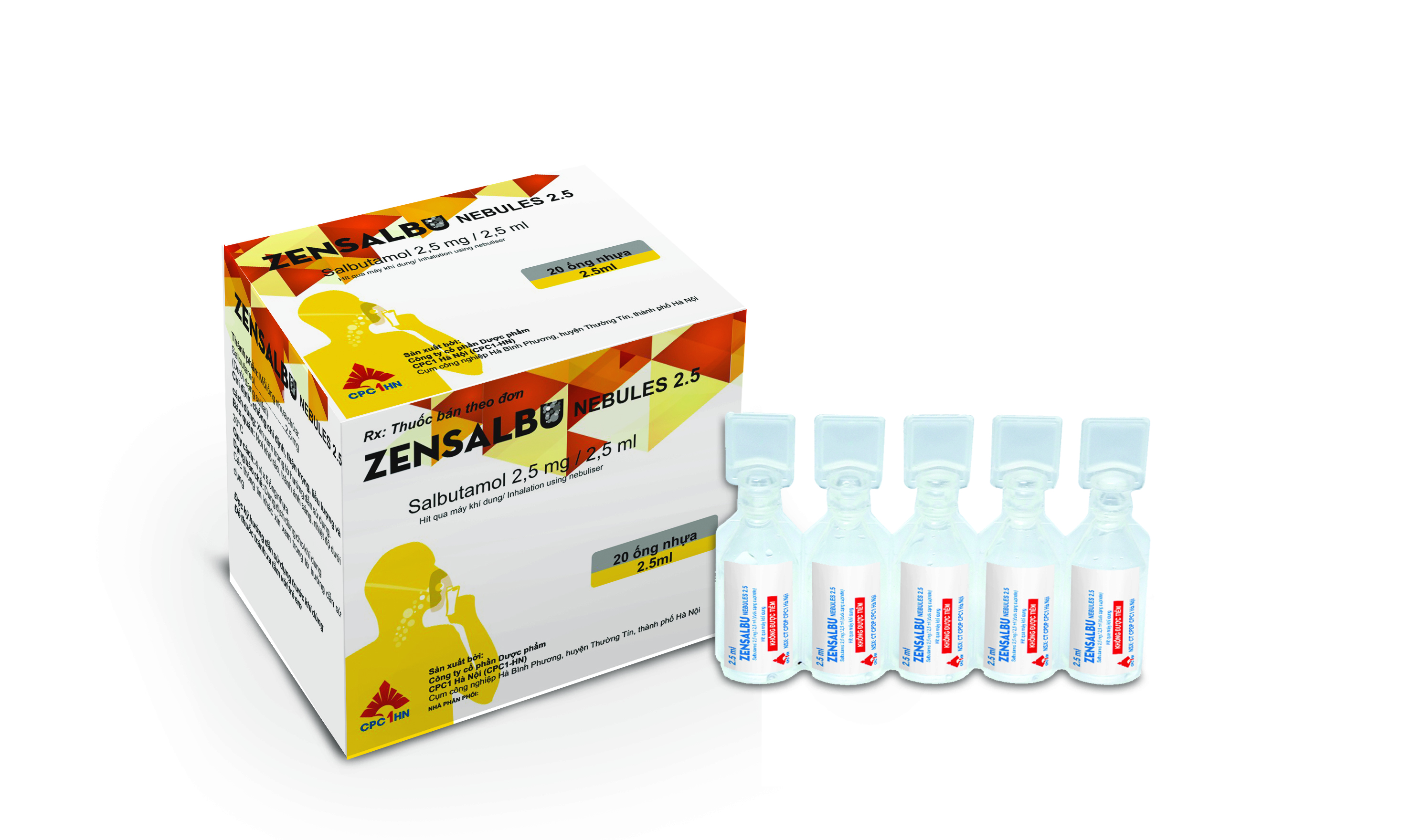 Zensalbu Nebules 2,5mg/2,5ml :: Công ty Cổ phần Dược Phẩm Trung Ương CPC1